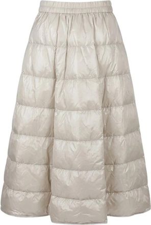 Moncler Gesteppter Midirock - - Skirts - Damen - Beige - S