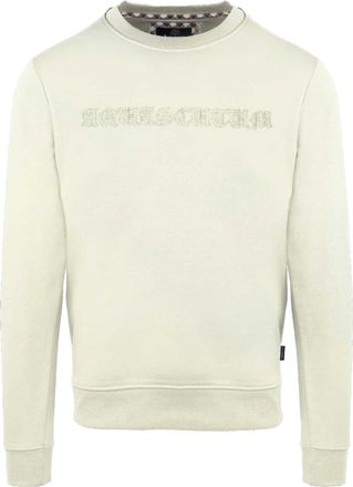 Aquascutum Sweatshirt f&uuml;r Herren, Gerippter Kragen (Butterfarben)