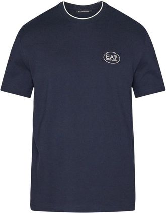 Emporio Armani Jersey T-Shirt - - Tops - Herren - Blau - S