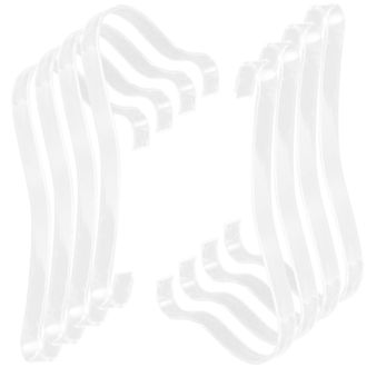 BESPORTBLE GARVALON Transparente Hochfeste Acryl Schuhst&uuml;tzen f&uuml;r Sandalen und High Heels 8 St&uuml;ck Sandalen Innensohlen zur Formstabilit&auml;t und Schuherhaltung Klar