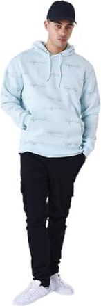 Project X Paris Sweat à Capuche imprimé signature all over Ice blue L