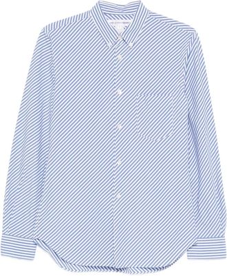 Comme Des Garçons chemise à rayures - Bleu