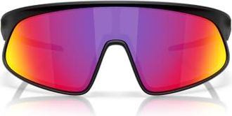 Oakley Oo9484d Rslv Lunettes de soleil rectangulaires, Noir mat/Prizm Road, 49 mm