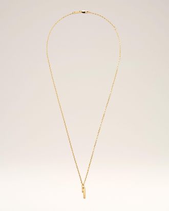 Ami Collier Martel&eacute; Dor&eacute; Pendentif 1 en Laiton Or - TU - Unisex