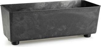 HowHomely Blumentopf schwarz Beton-Optik | Blumen&uuml;bertopf 37x17x14 cm | Langlebige und Leichte &Uuml;bertopf f&uuml;r Deko Wohnzimmer Schlafzimmer Bad oder B&uuml;ro | Moderne