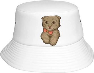 Generic Unisex Seau Chapeau Chat Mignon Chapeaux de Soleil de Plage Mode Bobs Homme pour Sports activités Chasse