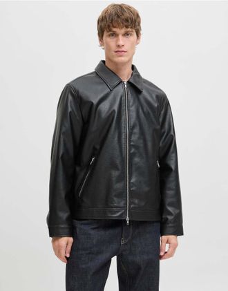Jack & Jones &Uuml;bergangsjacke in Schwarz