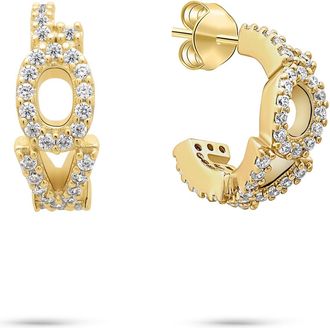 Tamaris Damen Creolen TJ-0708-E-22 aus 925 Silber in IP Gold