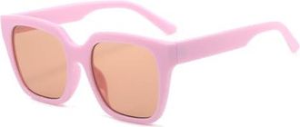 Generic Lunettes De Soleil Carr&eacute;es &Agrave; Grande Monture For Hommes, For Lext&eacute;rieur, Les Vacances, La Conduite(Pink)