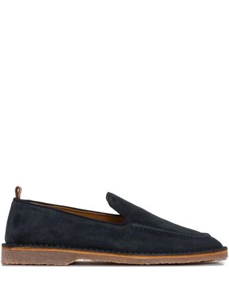 Buttero Loafer aus Wildleder - Blau