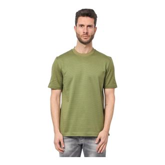 HUGO BOSS Gr&uuml;nes T-Shirt aus Merzerisierter Baumwolle - - Tops - Herren - Gr&uuml;n - 3XL