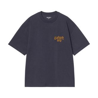 Carhartt Work in Progress Blackletter T-Shirt - - Tops - Herren - Blau - S