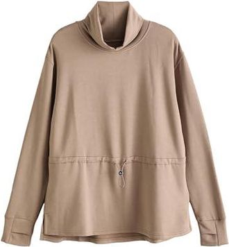 Next Femme Sweat Active à col bénitier Marron Mink L