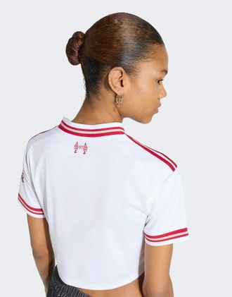 adidas Liverpool fc 26/27 maillot ext&eacute;rieur court blanc
