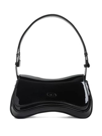 Diesel Hobo Bags - Glossy Black Handbag - Gr. unisize - in Schwarz - f&uuml;r Damen