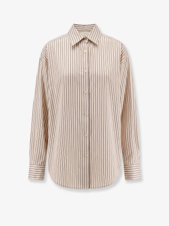 Alysi Oversize striped lyocell and silk shirt - ALYSI - gender_Woman