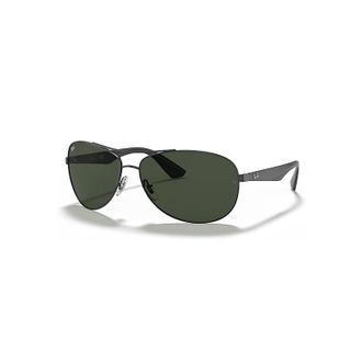 Ray-Ban Rb3526 Sonnenbrillen Schwarz Fassung Gr&uuml;n Glas 63-14