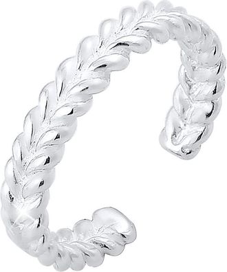 Elli Ring Damen Zehenring Geflochten Sommer Strand in 925 Sterling Silber