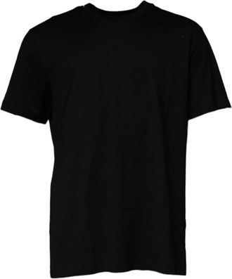 Dolce & Gabbana Homme, Tops, Noir, Taille: XL T-shirt &agrave; Manches Courtes et Col Rond