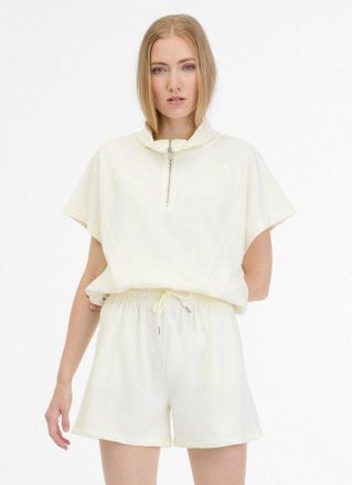 Ragwear Sweatshirt IZZARA TOP mit &uuml;berschnittenen Schultern und mit Rei&szlig;verschluss im Troyer-Stil