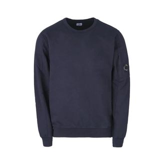 C.P. Company Leichtes Fleece-Sweatshirt mit Rundhalsausschnitt - - Sweatshirts & Hoodies - Herren - Blau - XL
