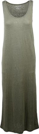 Majestic Filatures Femme, Robes, Vert, Taille: 40 FR Abito a canotta garzato