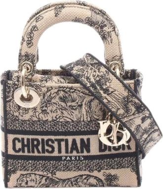 Dior Pre-owned Sac Lady D-Lite 2way - Femme - Pre-owned - Beige - Taille: ONE Size