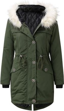 Generic Vestes dhiver pour femmes 2026 pour femmes, manteau dhiver &agrave; col &agrave; revers, veste &agrave; manches longues, veste &eacute;paisse, chaude &agrave; capuche, v&ecirc;tements dext&eacute;ri