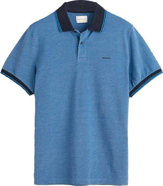 GANT 4-Color Poloshirt f&uuml;r Herren, Piqu&eacute; (Blau)