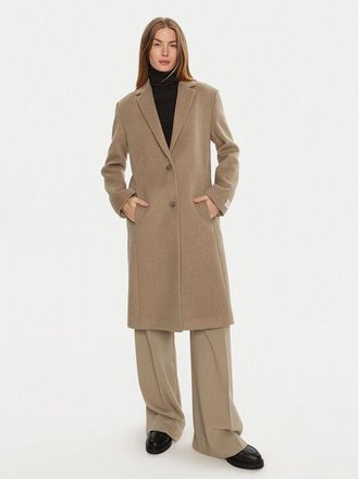 Calvin Klein Wollmantel K20K207701 Beige Regular Fit