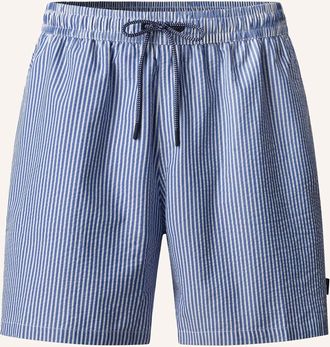 Hackett Badeshorts Seersucker Elasticated blau
