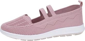 Generic Chaussures d&eacute;contract&eacute;es en toile l&eacute;g&egrave;res et respirantes pour femme avec semelle souple (2), rose, 37.5 EU
