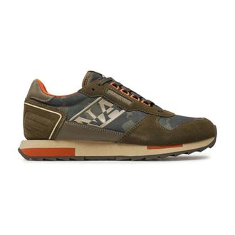 Napapijri Gemusterte Wildleder Laufschuhe Herren - - Shoes - Herren - Gr&uuml;n - 43 EU
