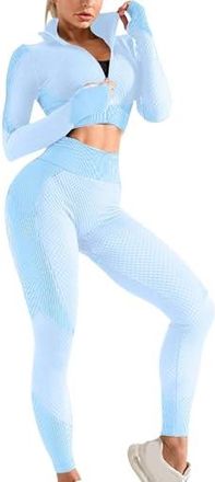 Generic V&ecirc;tement de Sport Femme 3 Pi&egrave;ces Surv&ecirc;tements Dentra&icirc;nement Ensembles Soutien-Gorge Sport Legging De Yoga Sportswear Fitness Ensembles Dentra&icirc;nement T