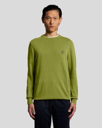 Lyle & Scott Baumwollpullover mit Rundhalsausschnitt