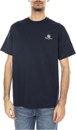 Aquascutum Homme, Tops, Bleu, Taille: S T-Shirt Ras du Cou