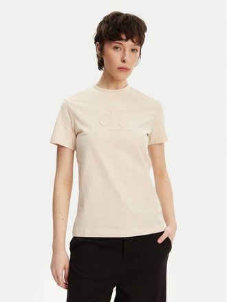 Calvin Klein Jeans T-Shirt J20J225256 Beige Regular Fit