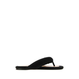 Carven Femme, Chaussures, Noir, Taille: 36 EU Sandales Nu-Pieds en Satin