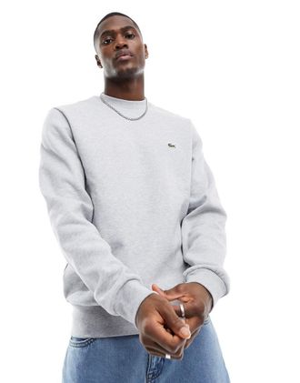 Lacoste Sweat &agrave; logo - Gris