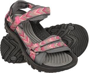 Mountain Warehouse Chypre Sandale pour Femme - Chaussures Respirantes &agrave; Usage Quotidien avec Doublure en n&eacute;opr&egrave;ne - Plage d&eacute;t&eacute;, Marche, randonn&eacute;e et Plein air Rose Sombr