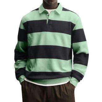 Generic Sweat-shirt &agrave; col rond pour homme - Pull chaud - Veste de sport - Manches longues - Chemises d&eacute;contract&eacute;es en coton - Pull d&eacute;contract&eacute; pour homme, ver