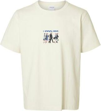 Selected T-shirt coupe droite avec motif