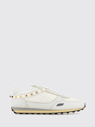 Valentino Garavani Baskets Stud Up en cuir et nylon avec clous Rockstud