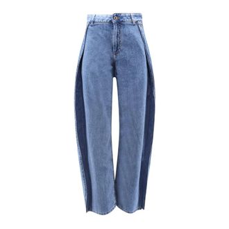 Loewe Femme, Jeans, Bleu, Taille: 36 FR Jean Droit