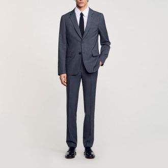 Sandro Anzugjacke aus Wolle