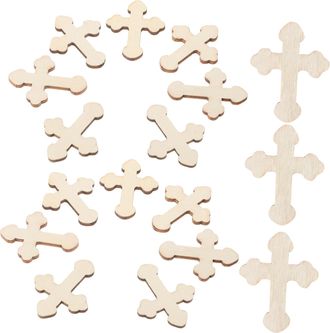 Valiclud 20stücke Teiliges Rustikale Holzanhänger Kreuz-Form DIY Geburtstagsdeko Nachhaltige Partybeschriftung Kreative Geschenk Wanddekoration Für Kindergebur