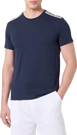 Emporio Armani Round-Neck T-Shirt, Armani Blu, M Homme