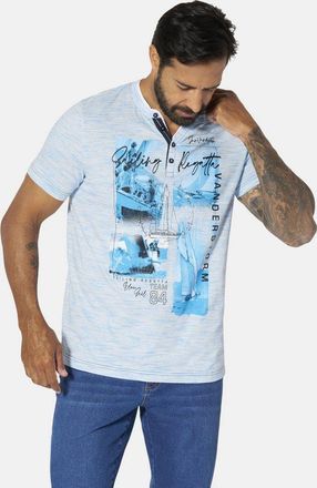 Jan Vanderstorm T-Shirt TJELVAR mit gro&szlig;em Boot-Print