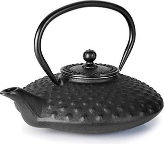 Lacor 68664 Teekanne Eisen Geschmolzen schwarz 0, 7 L, Gusseisen, Black, 22 x 20 x 10 cm