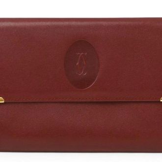 Cartier Portefeuille en tissu Pre-owned - Femme - Pre-owned - Rouge - Taille: ONE Size